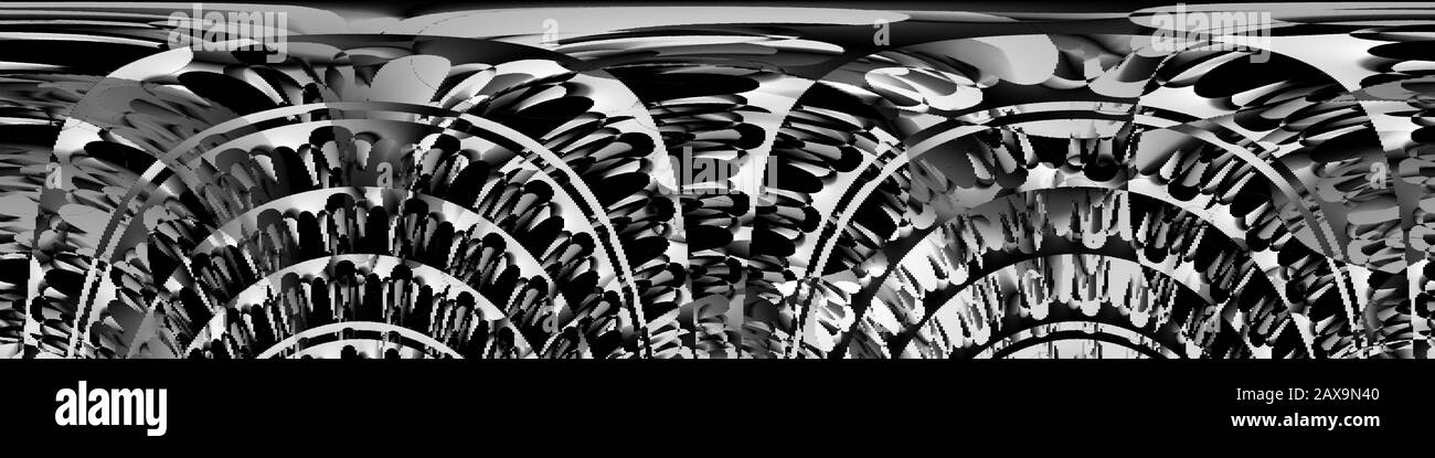 Digital art, high resolution panoramic abstract objects, Germany Stock ...