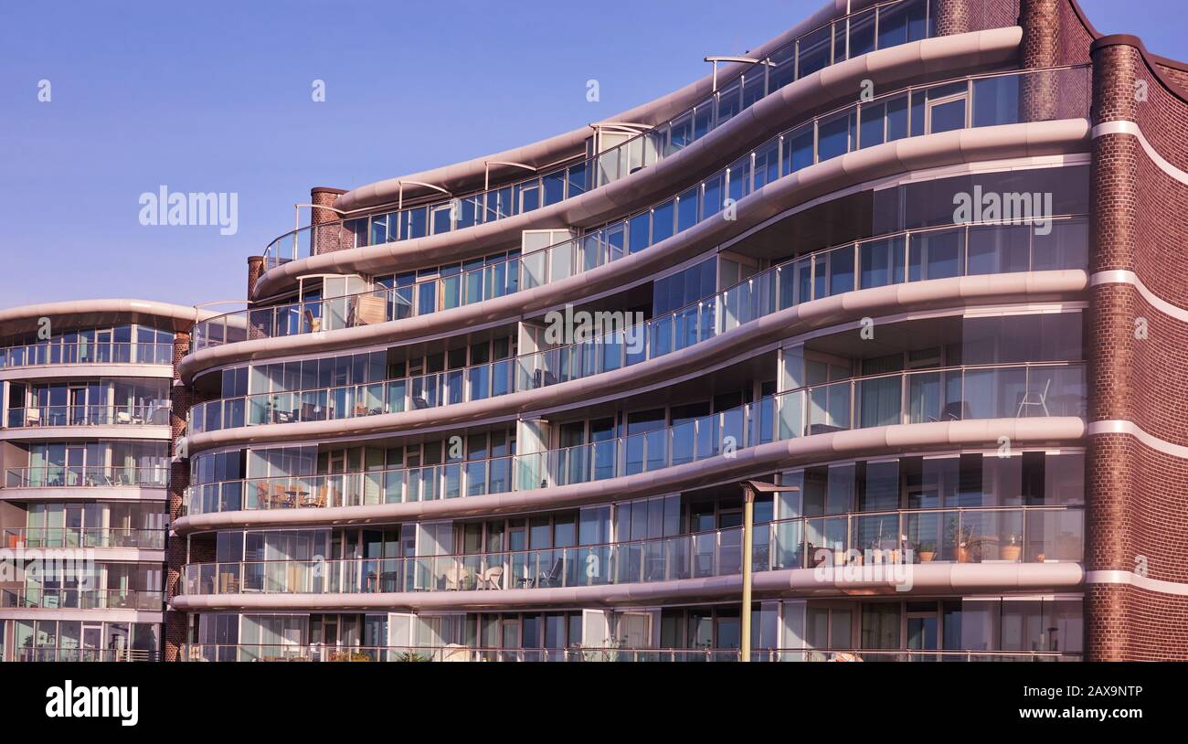 Bremerhaven, Germany, January 16., 2020: High-rise building with ...