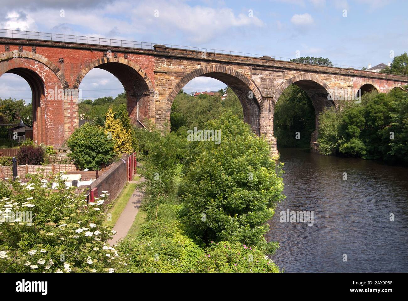 Yarm Viaduct over the River Tees, North Yorkshire Stock Photo - Alamy