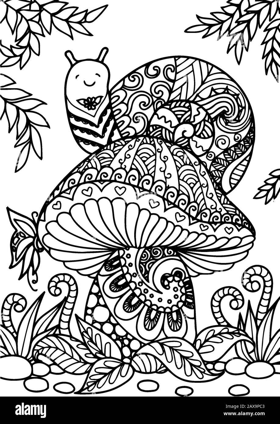 Easy animal coloring page Black and White Stock Photos & Images - Alamy