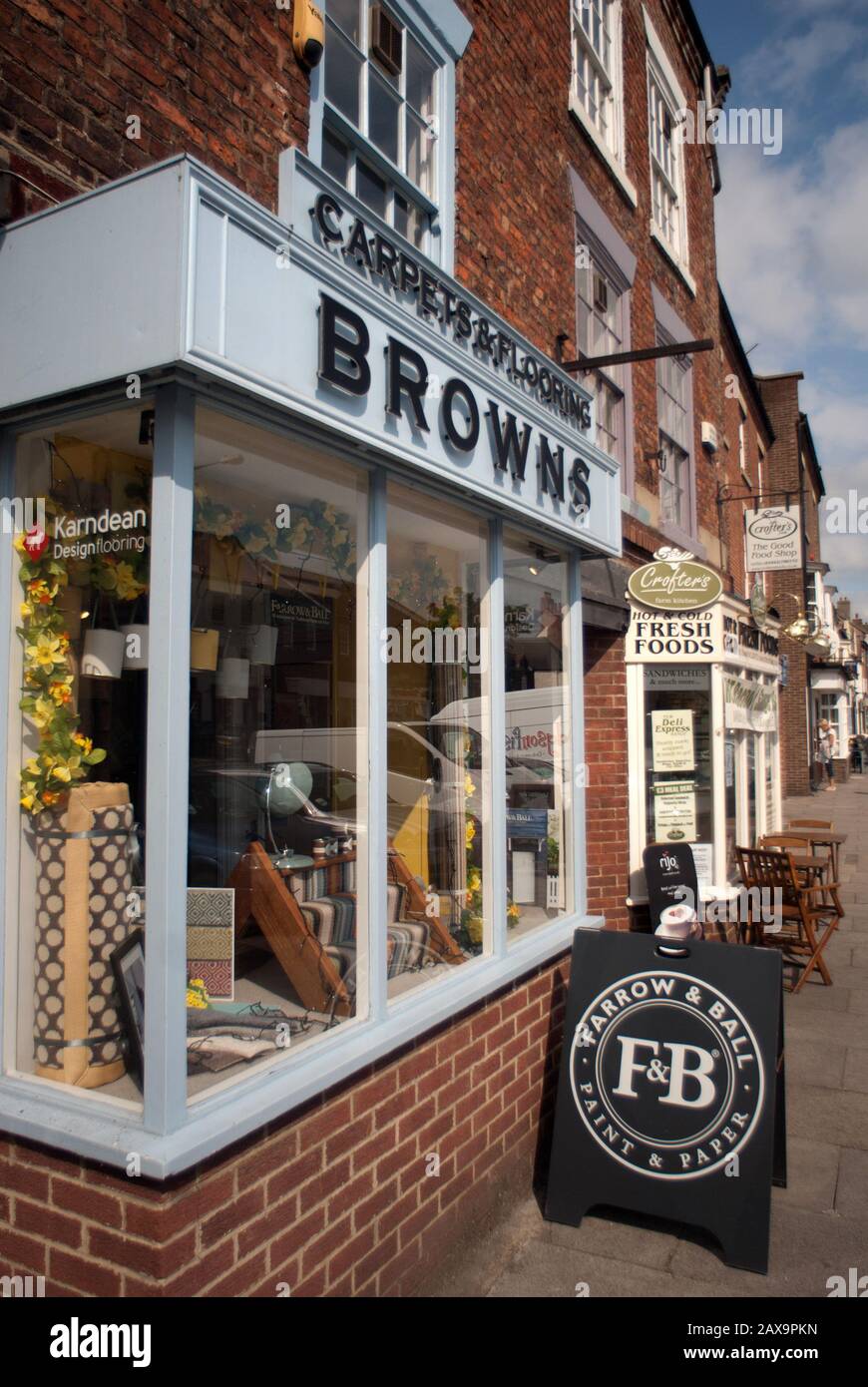 High Street shopping,Yarm, North Yorkshire Stock Photo - Alamy