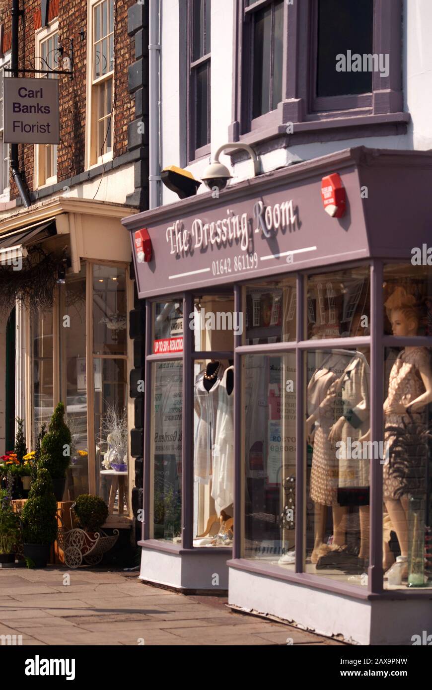 High Street shopping,Yarm, North Yorkshire Stock Photo - Alamy