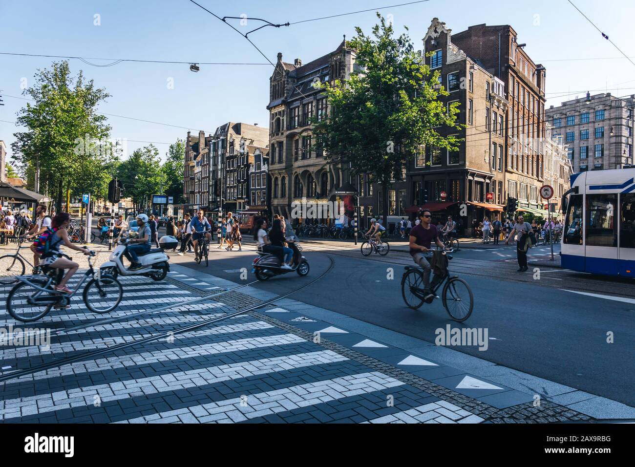 Center of City of Amsterdam Stock Photo - Alamy
