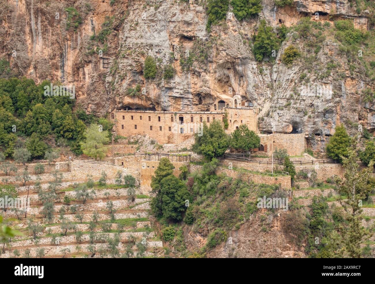 Qadisha valley monastery hi-res stock photography and images - Alamy