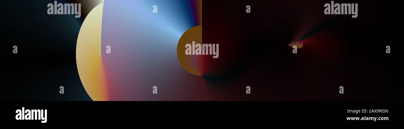 Digital art, high resolution panoramic abstract objects, Germany Stock ...