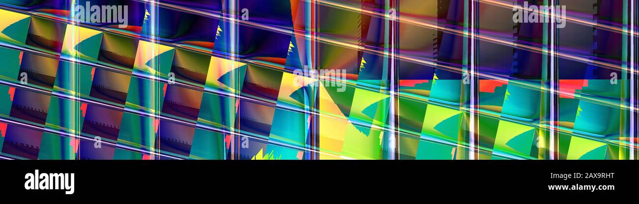 Digital art, high resolution panoramic abstract objects, Germany Stock ...
