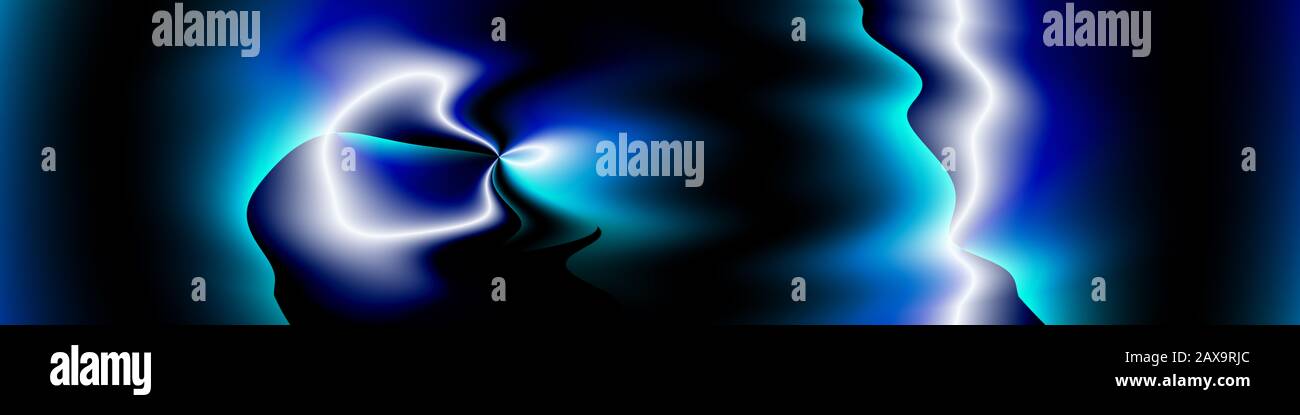 Digital art, high resolution panoramic abstract objects, Germany Stock ...