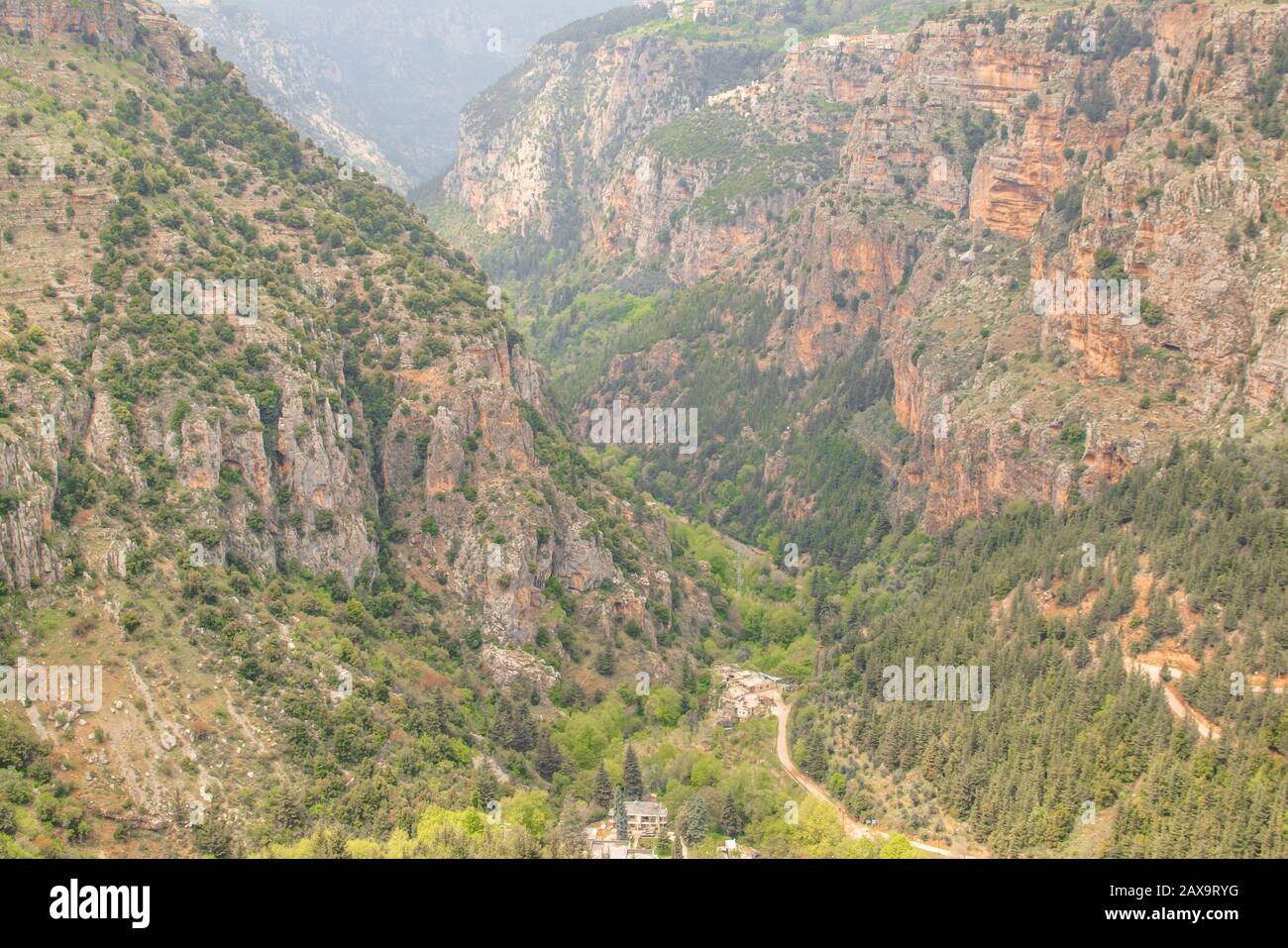 A Unesco World Heritage Site, the Kadisha Valley runs for 35 km, carved ...
