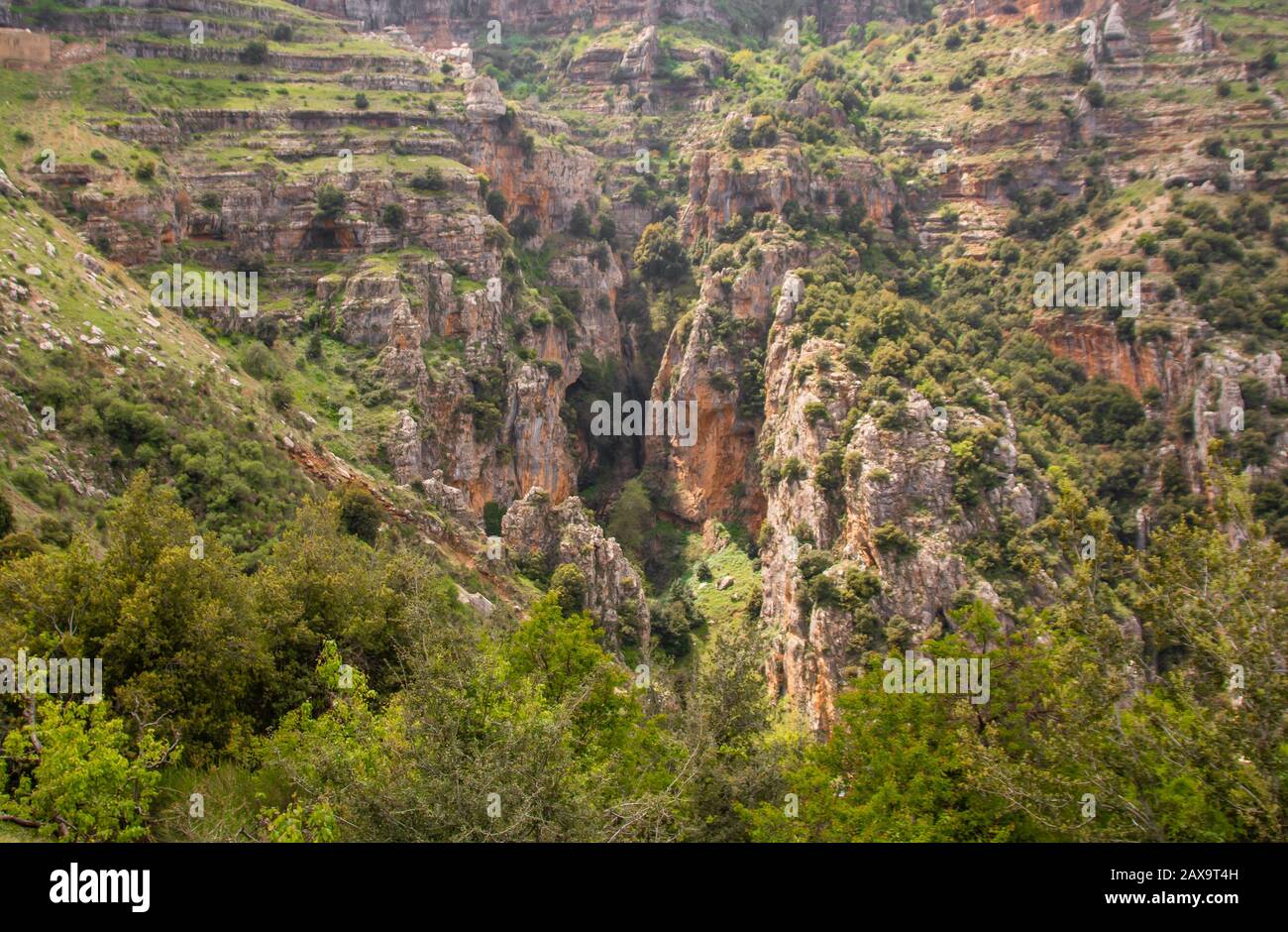 A Unesco World Heritage Site, the Kadisha Valley runs for 35 km, carved ...