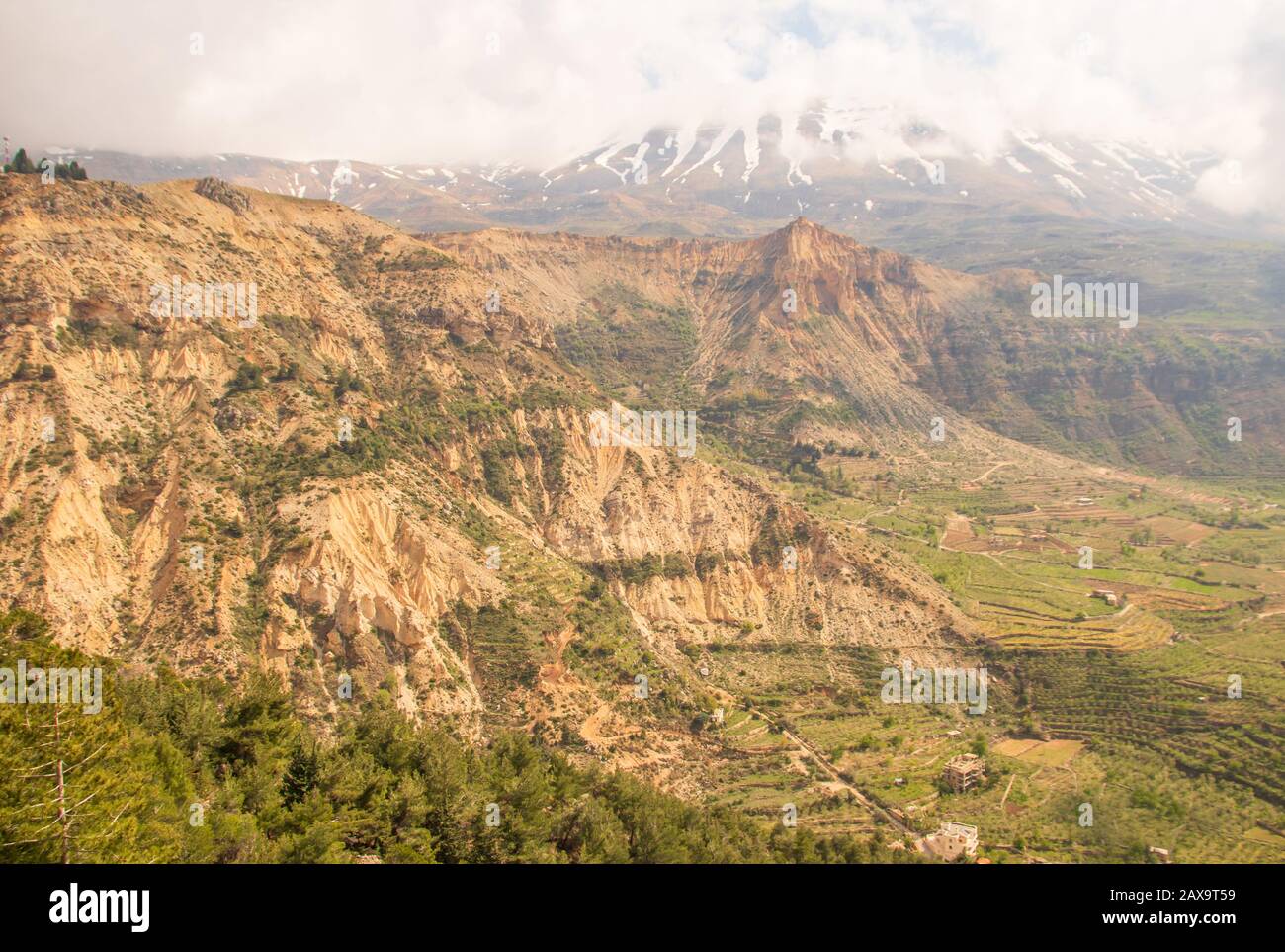 A Unesco World Heritage Site, the Kadisha Valley runs for 35 km, carved ...
