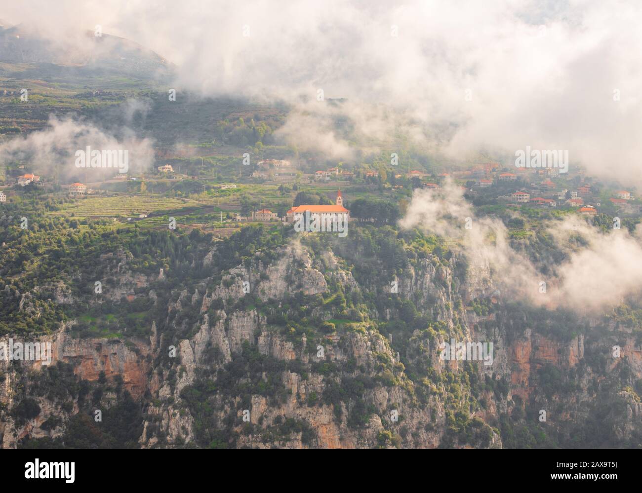 A Unesco World Heritage Site, the Kadisha Valley runs for 35 km, carved ...