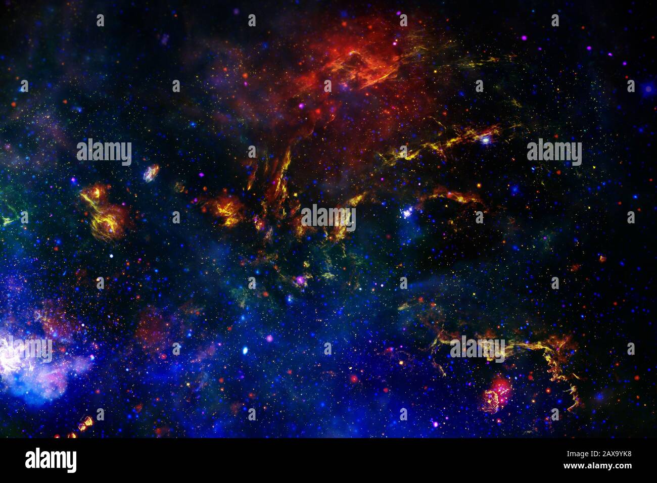 Infinite space with nebulae and stars. Elements of this image furnished ...
