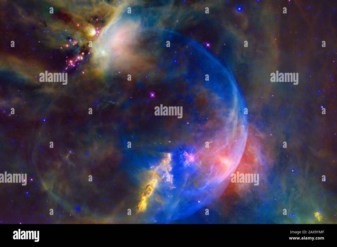 Infinite space with nebulae and stars. Elements of this image furnished ...