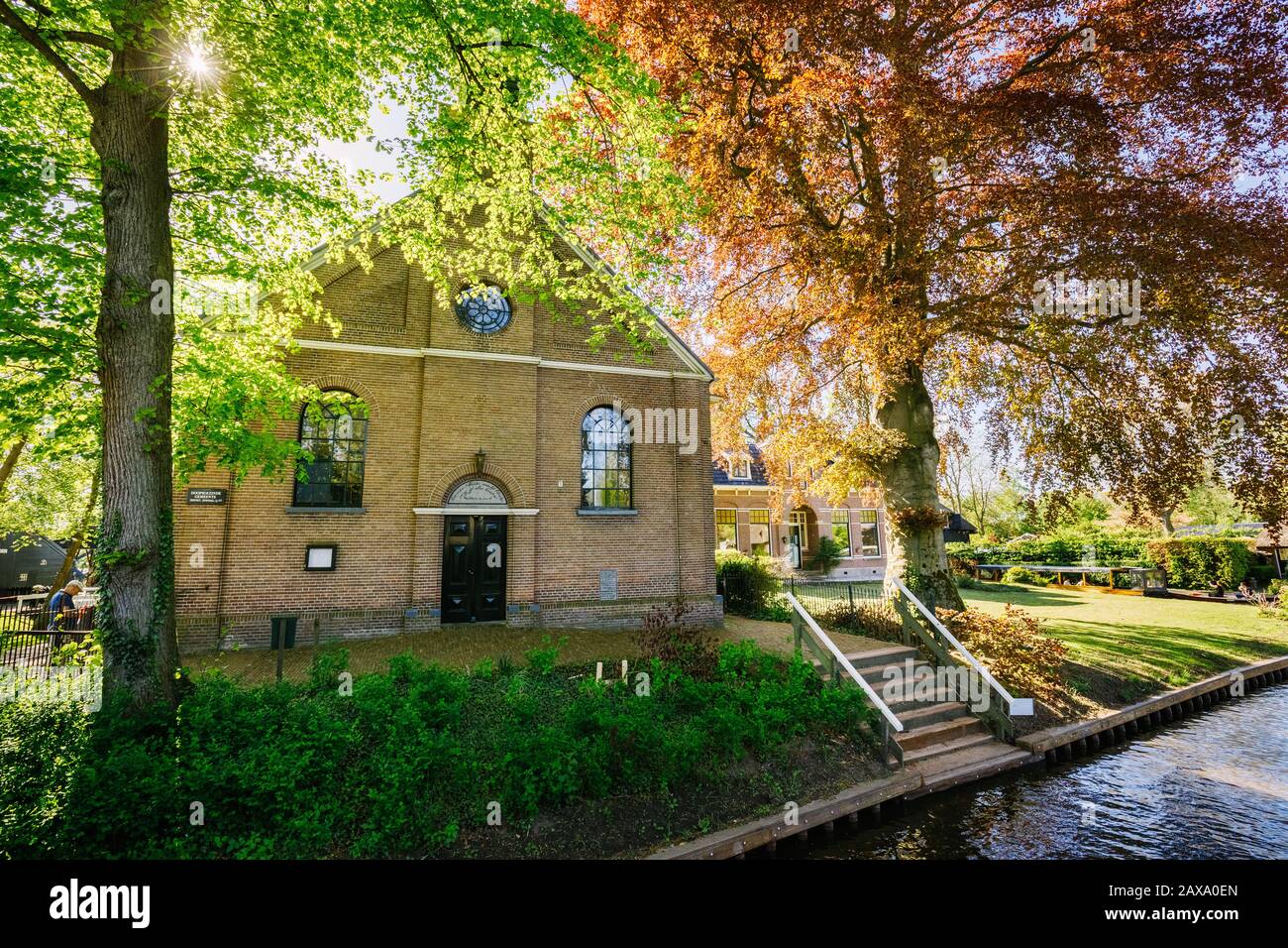 Typical dutch church in Giethoorn, the Netherlands Stock Photo - Alamy