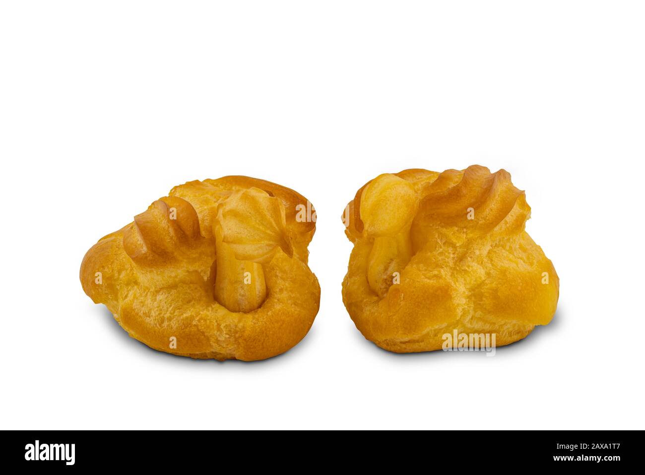 Eclairs design as duck on white background with clipping path Stock ...