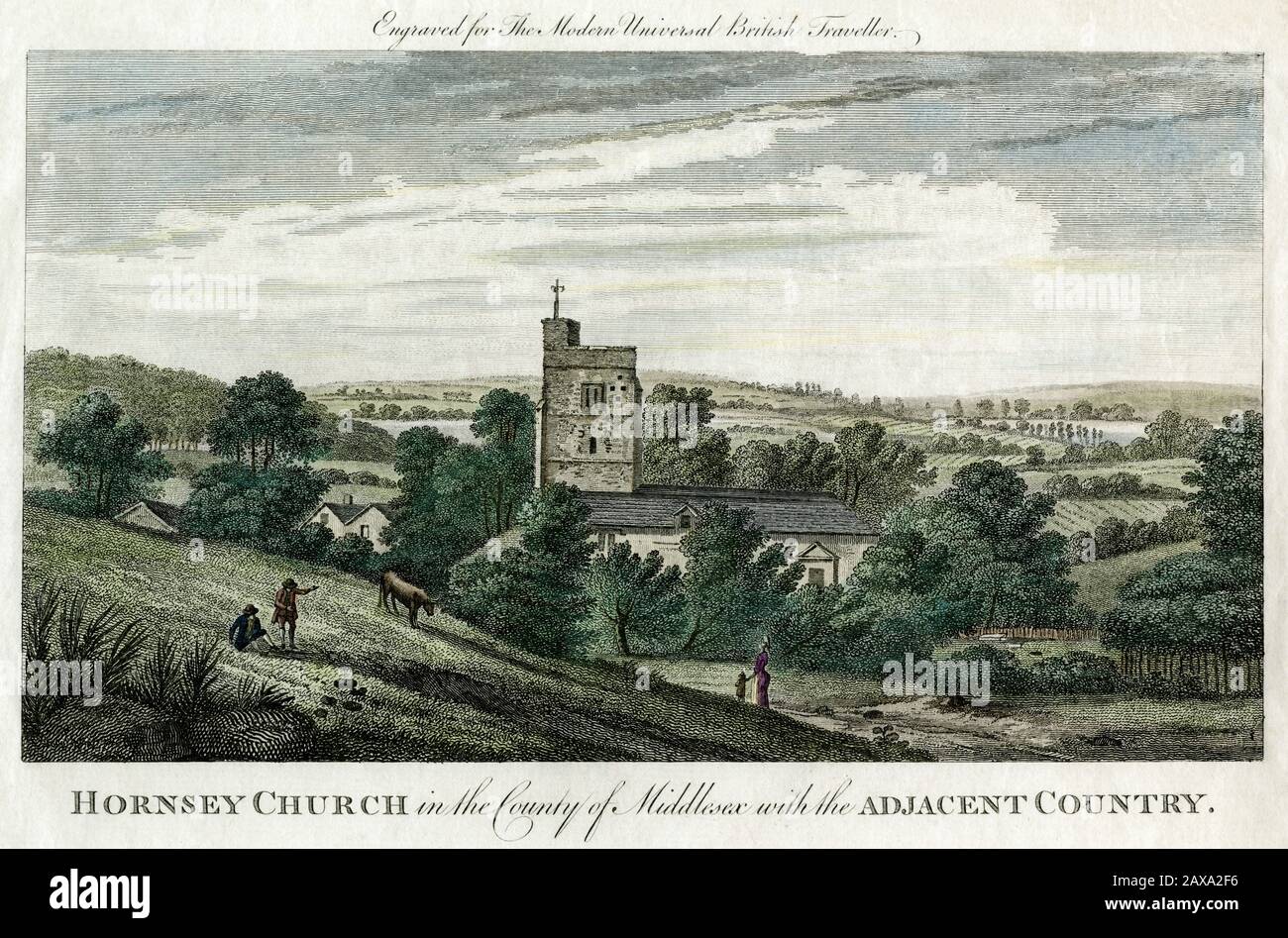 St Mary’s, a medieval parish church at Hornsey, in the ancient county ...