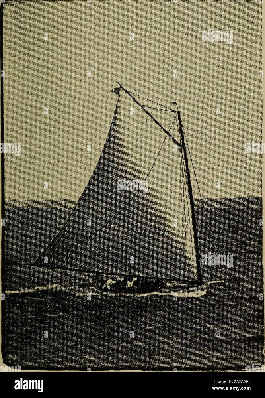 "Boat sailing in fair weather and foul" (1903 Stock Photo - Alamy