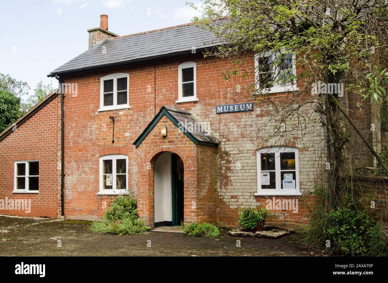 Exterior of the Market Lavington village museum in Wiltshire, England ...