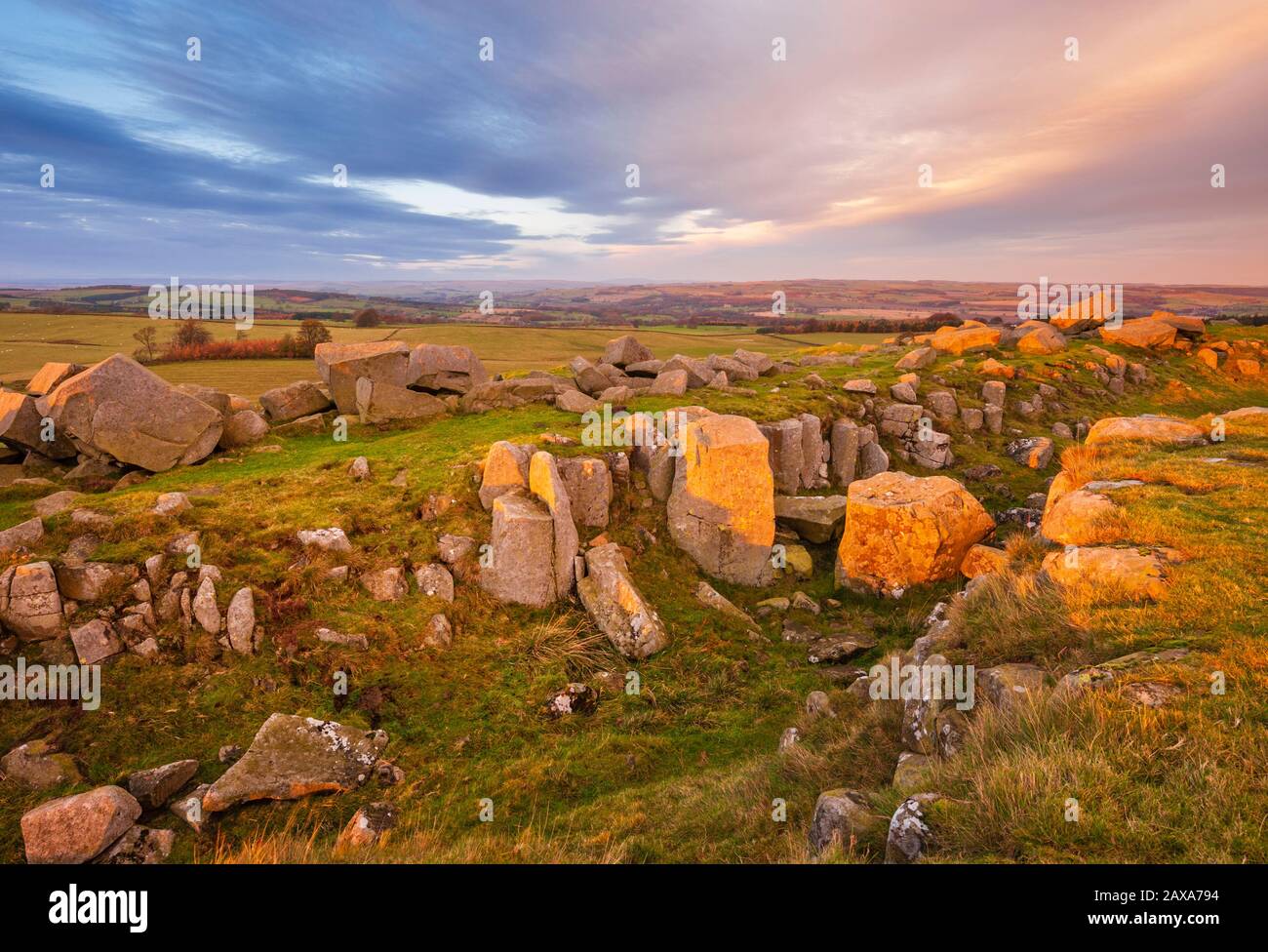 Limestone corner Northumberland Stock Photo - Alamy