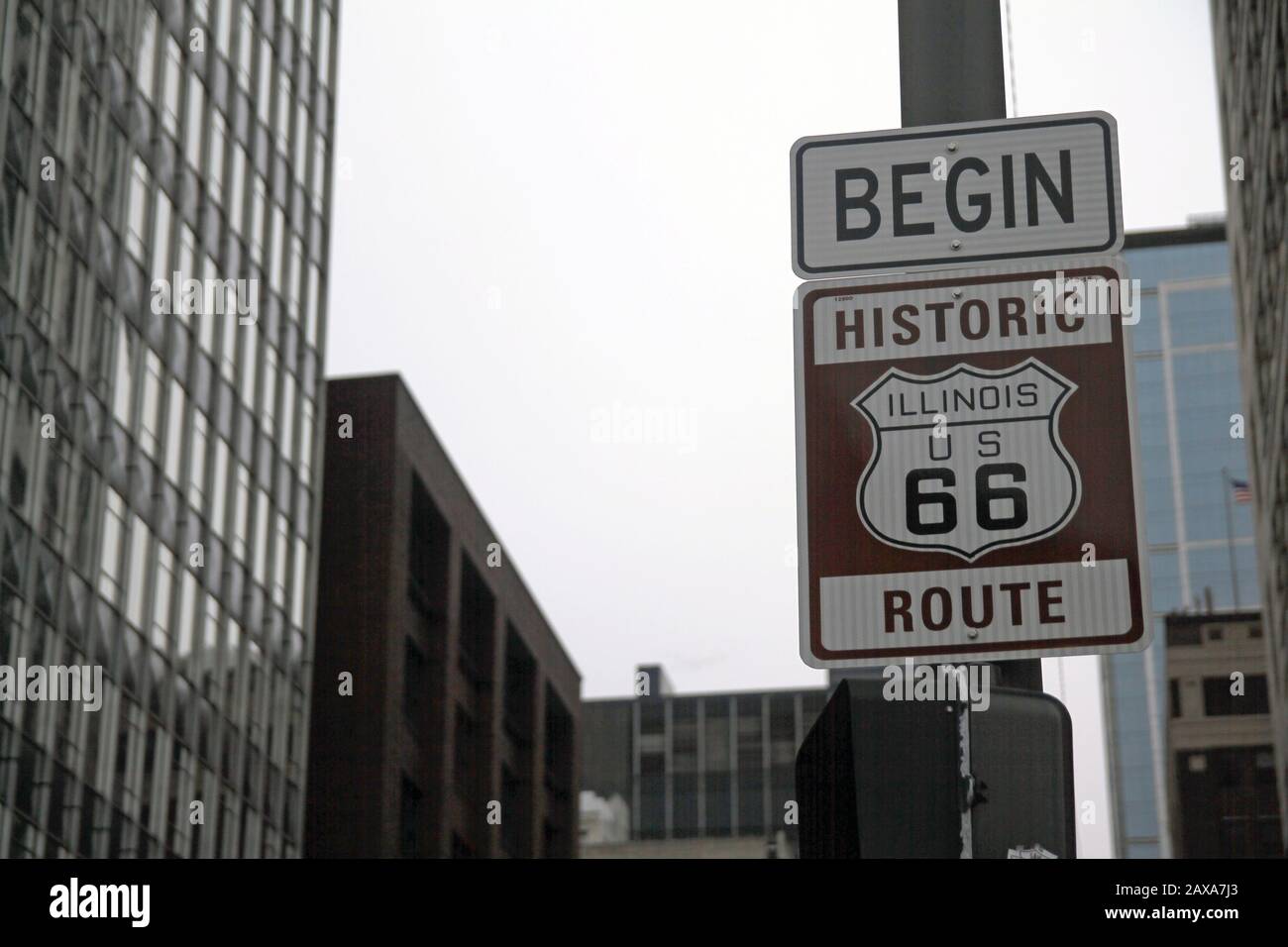 Route 66 begin hi-res stock photography and images - Alamy