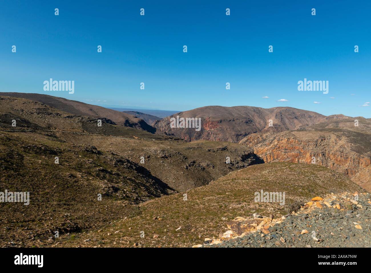 Summit of the Swartberg Mountain Range, Western Cape Province, South ...