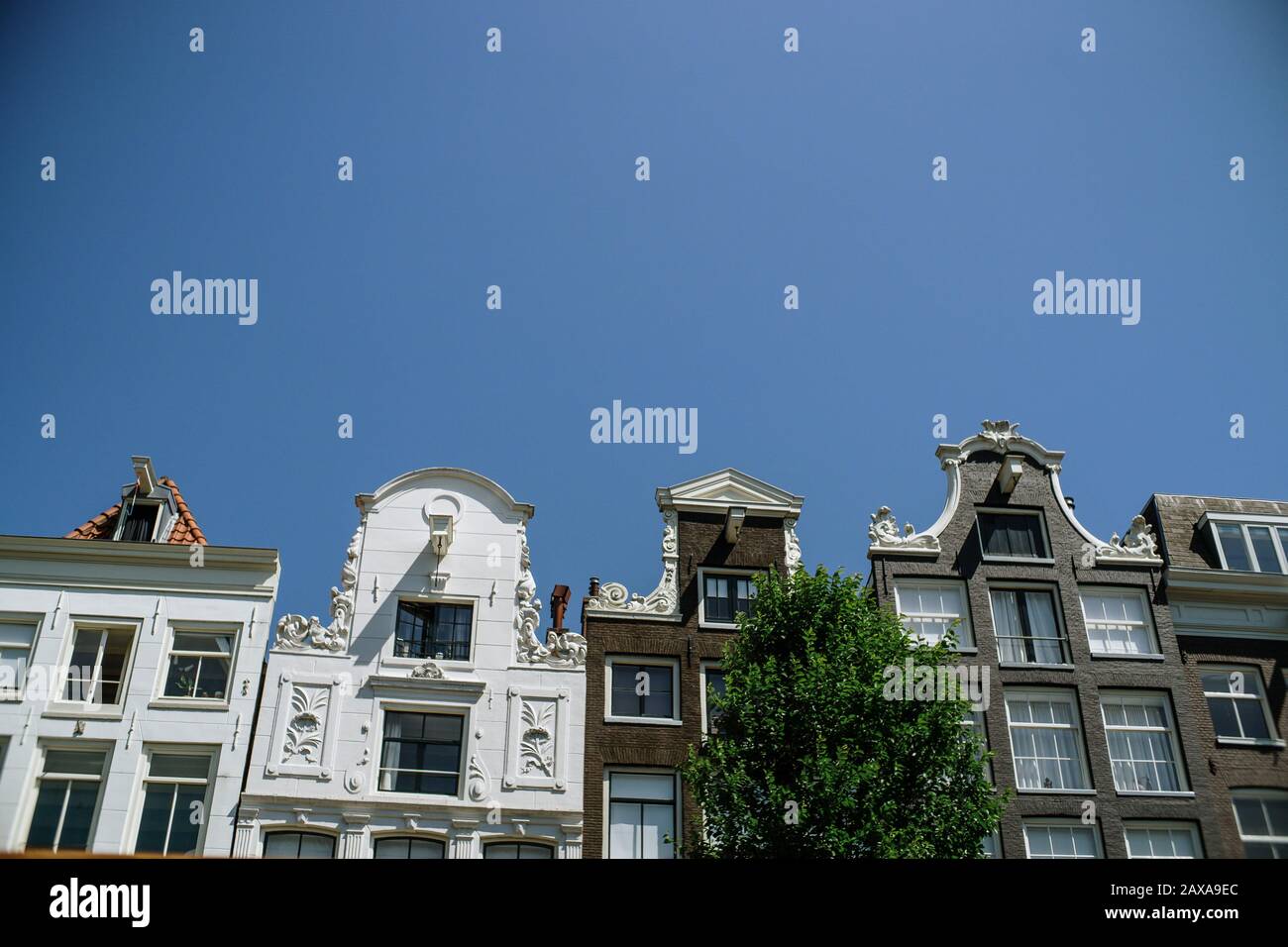 Rooftops of buildings in Amsterdam Stock Photo - Alamy