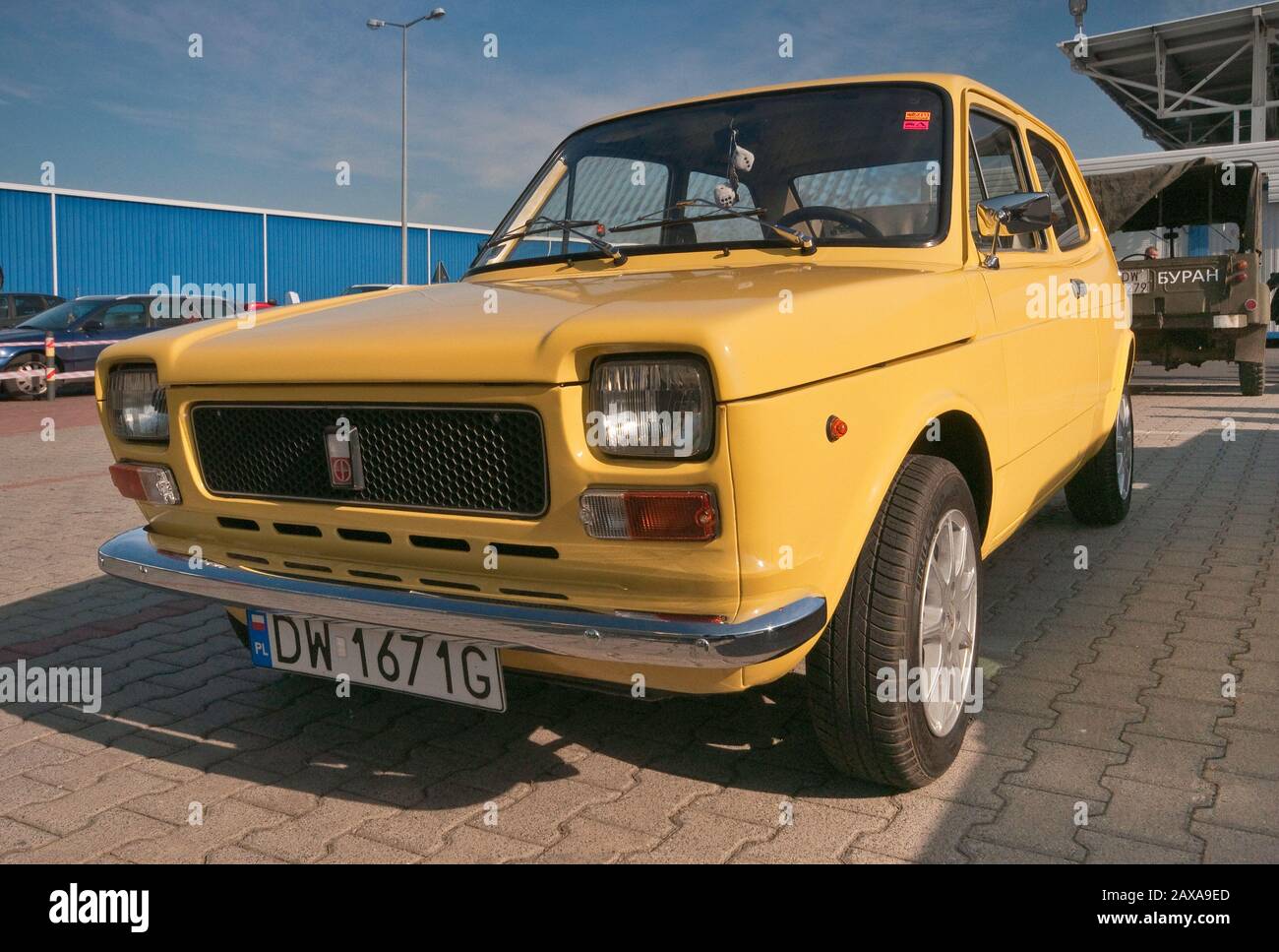 1970's Polski Fiat 127p, assembled in Poland, Oldtimer Bazar fair in Wroclaw, Lower Silesia ...