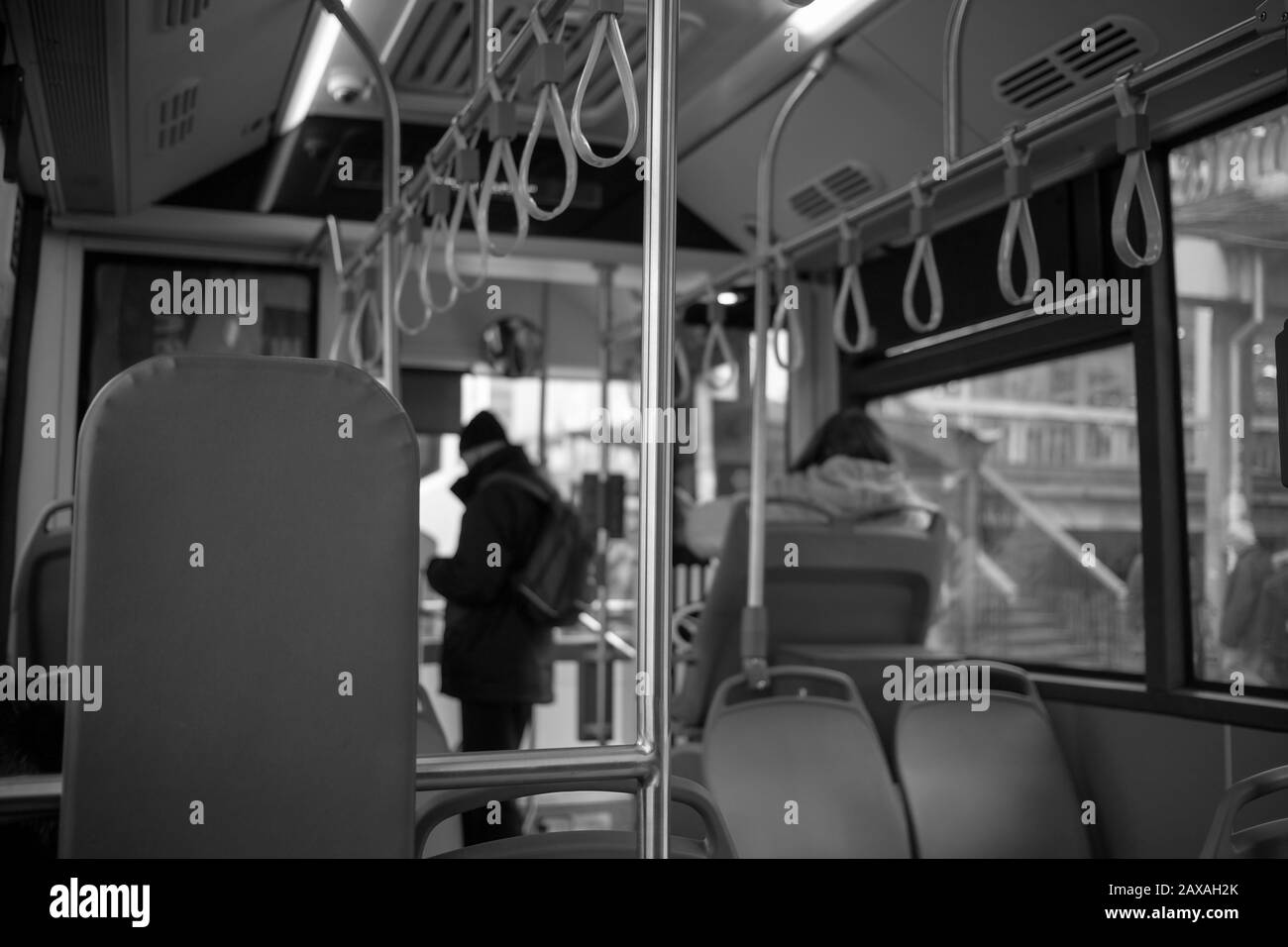 Bus pole hi-res stock photography and images - Alamy