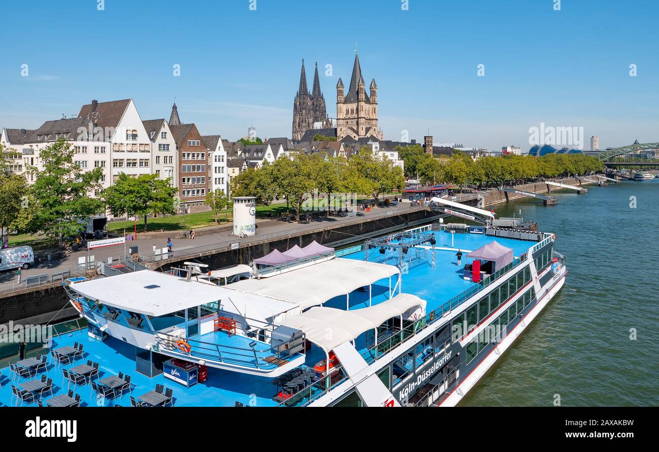 Cologne, Germany. Circa November 2019. Beautiful cityscape of Cologne ...