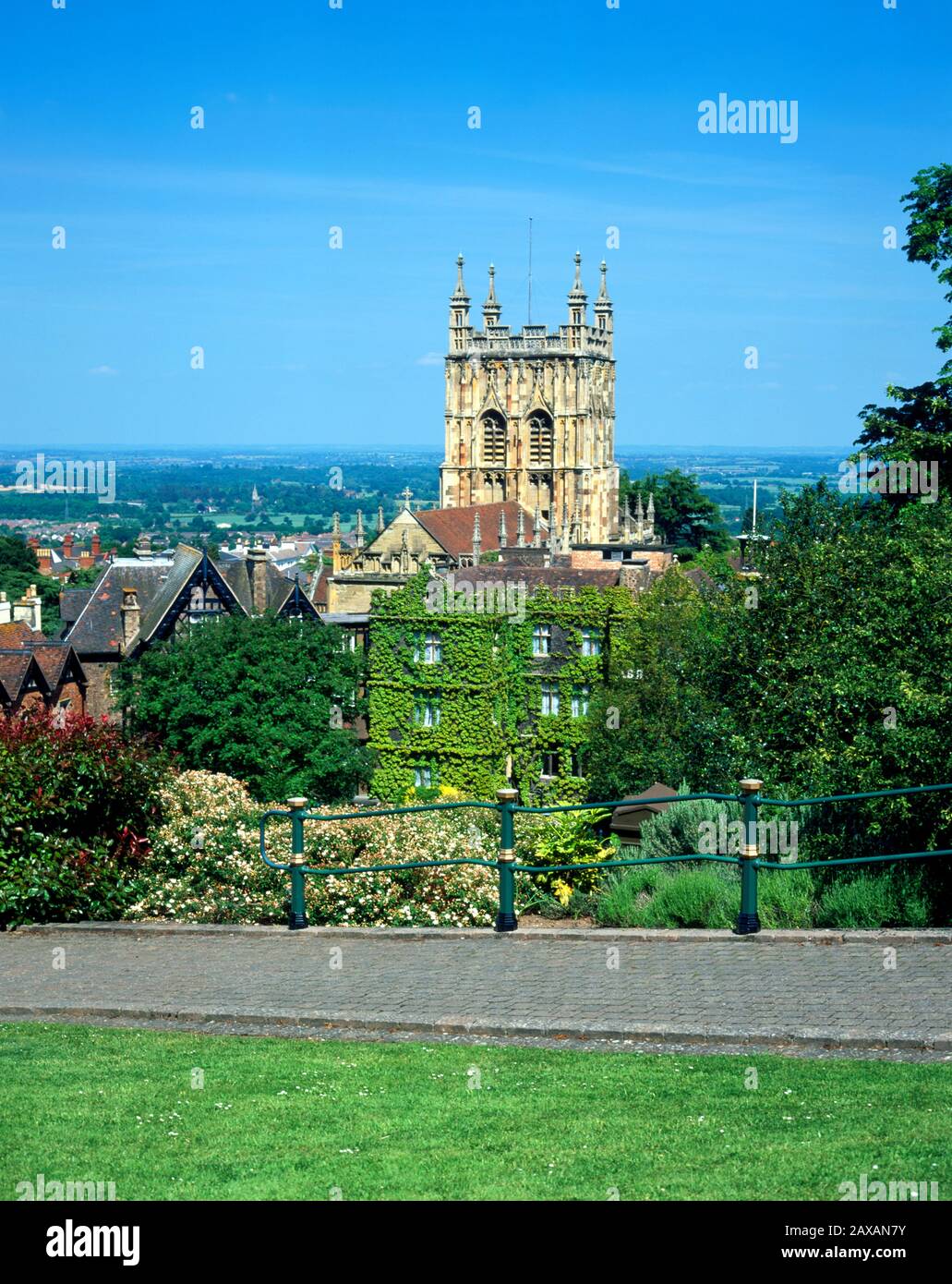 Great Malvern Priory and Priory Hotel, Great Malvern, Worcestershire ...