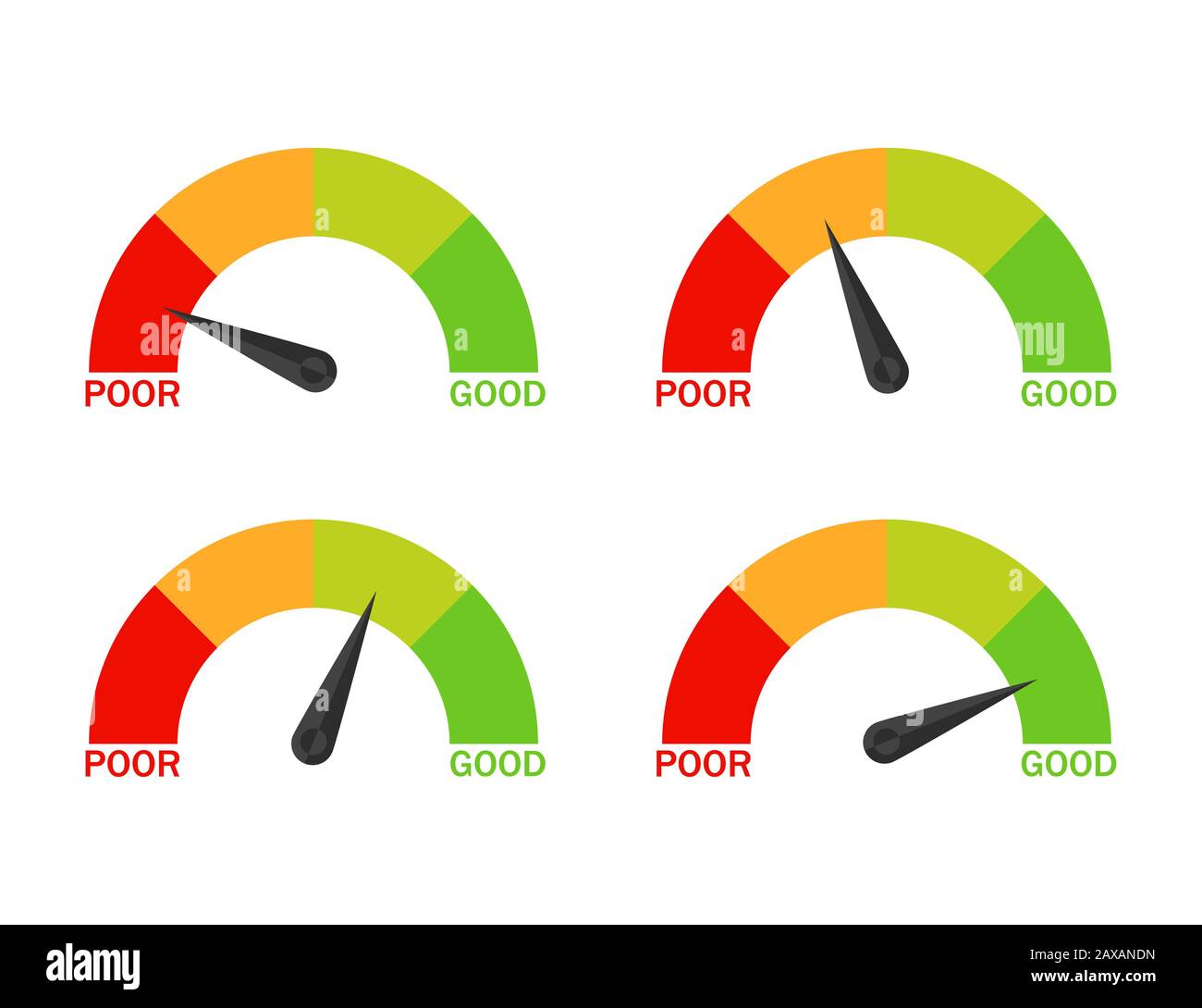 Set speedometer rating meter hi-res stock photography and images - Alamy