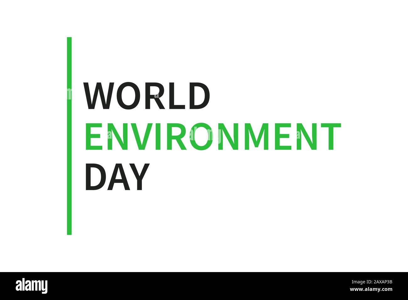World environment day banner isolated on with background. Celebrate and protect nature. EPS 10 ...