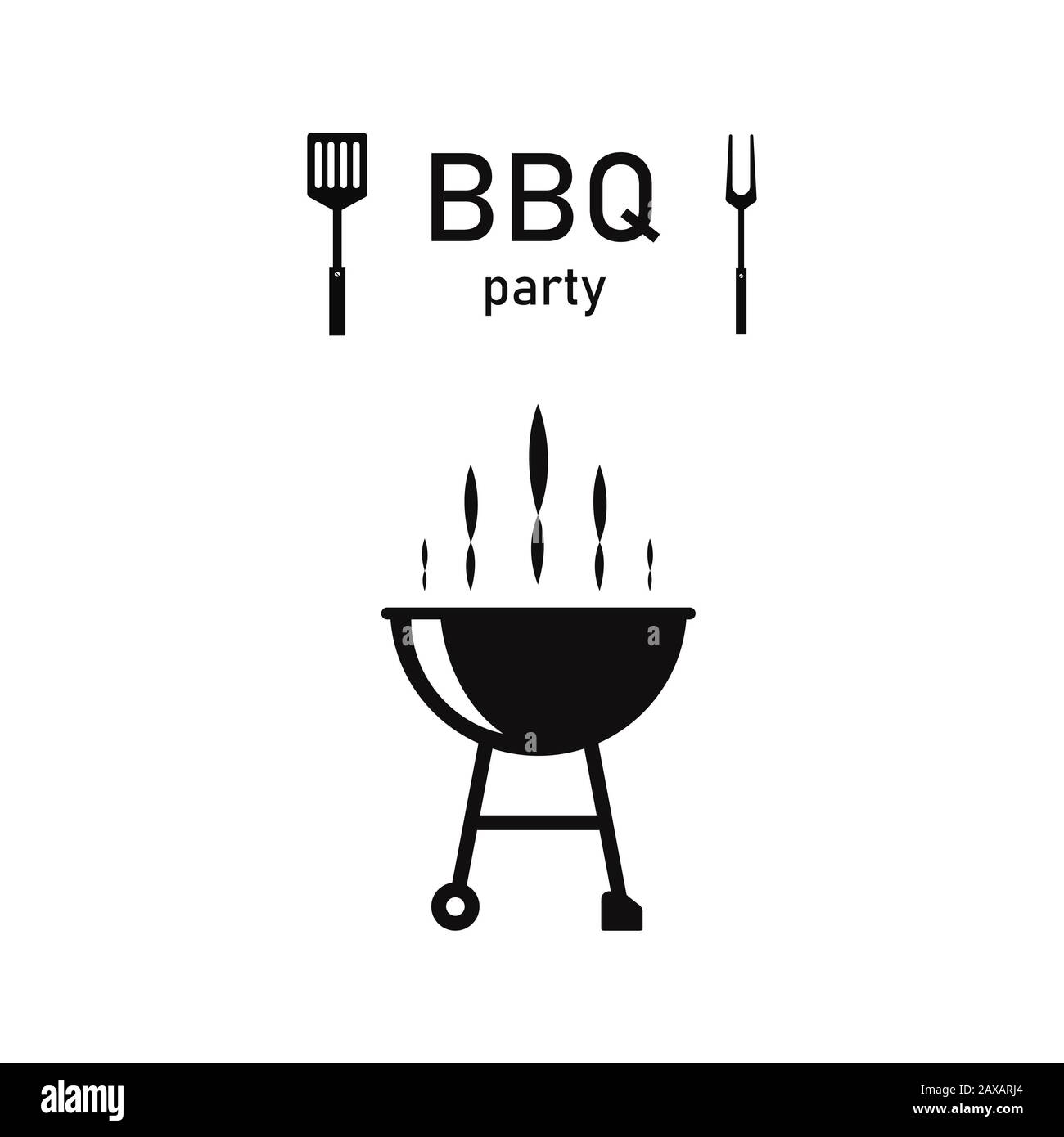 BBQ party icon. Grill sign meat and food sign. Barbeque icon isolated ...