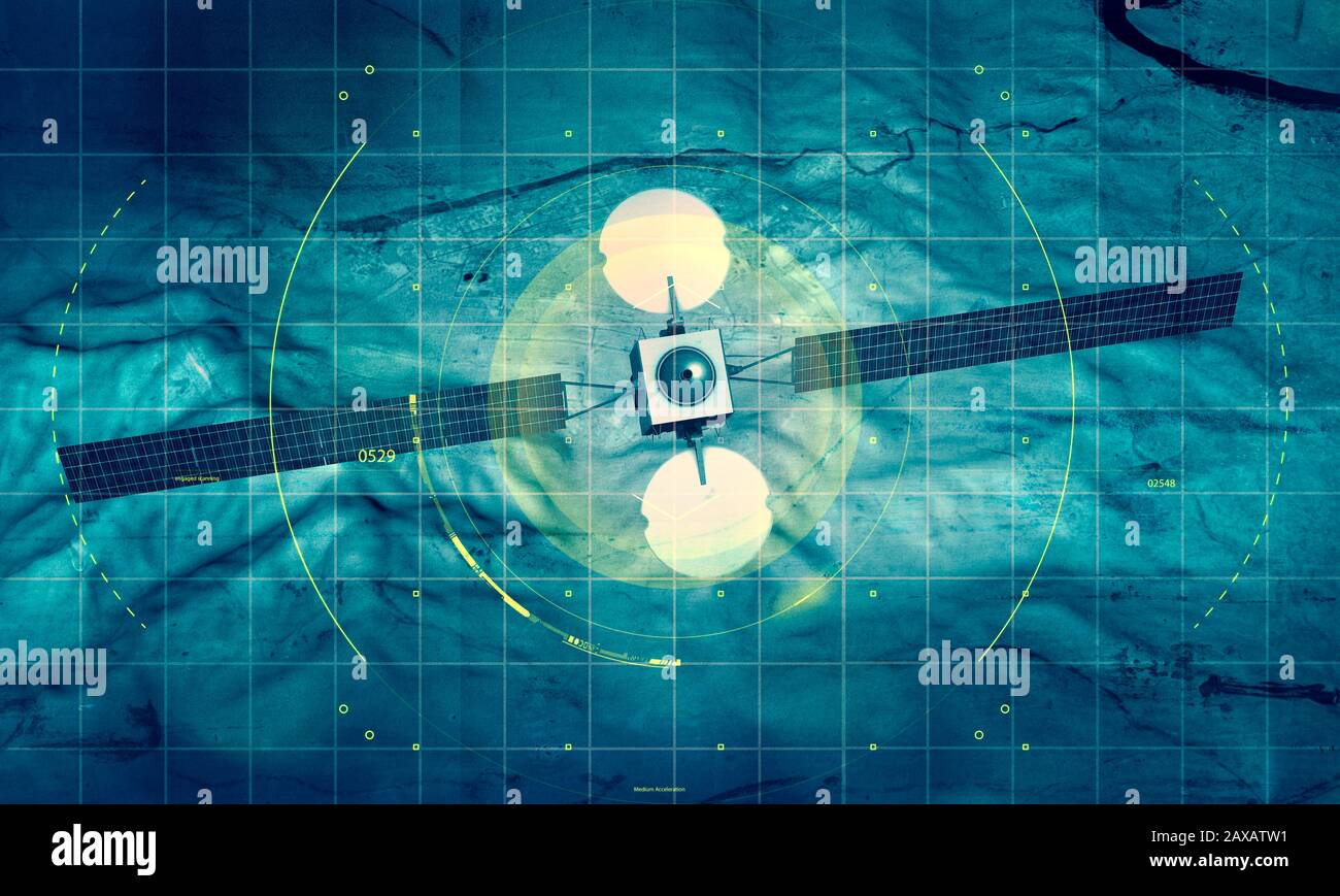 Spy satellite world map hi-res stock photography and images - Alamy