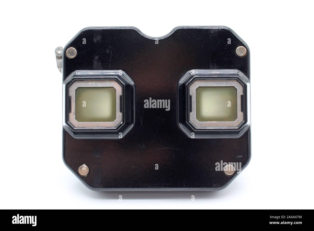 Vintage metallic stereoscopic View Master slide viewer, front view ...