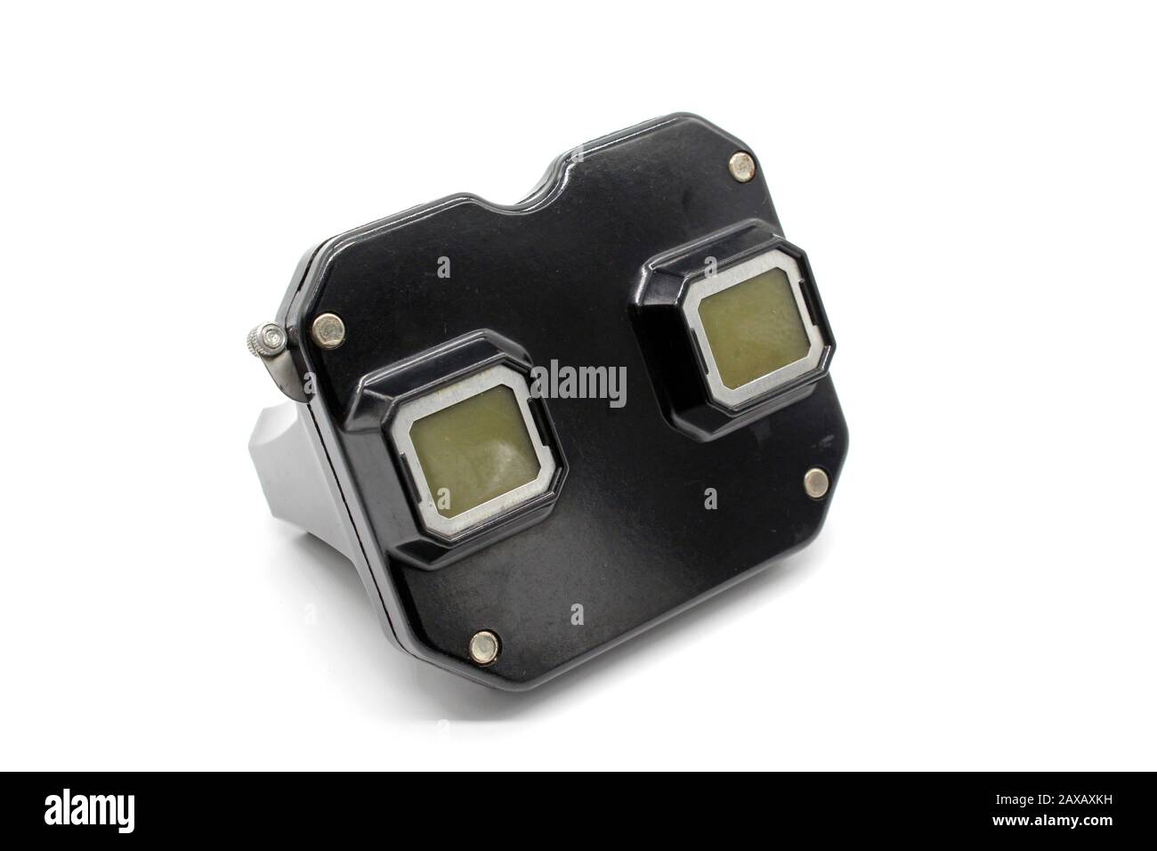 Vintage metallic stereoscopic View Master slide viewer, front view ...