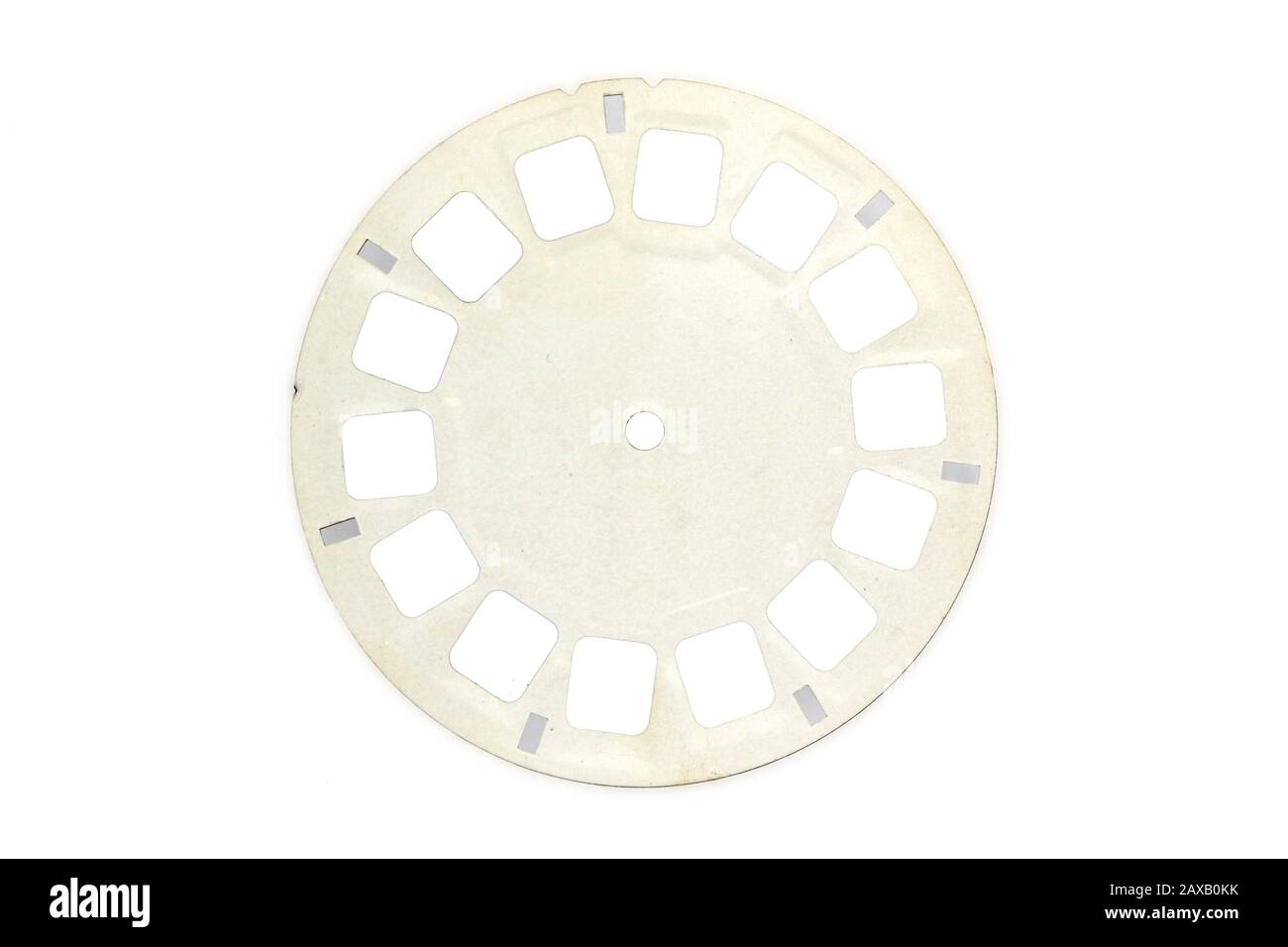 35mm stereoscopic reel negative filmstrip frame isolated on a white ...