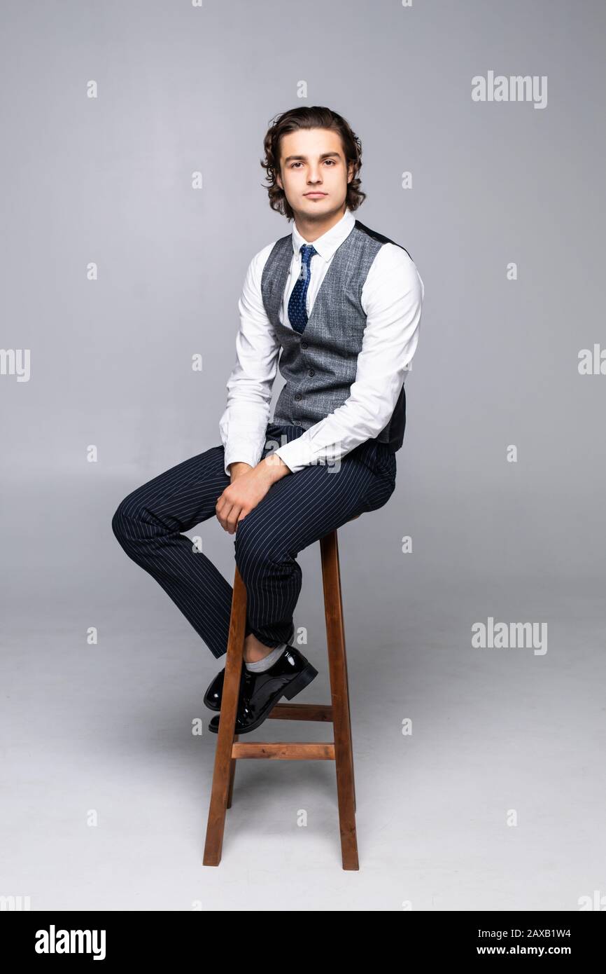 Old man sitting on stool hi-res stock photography and images - Alamy