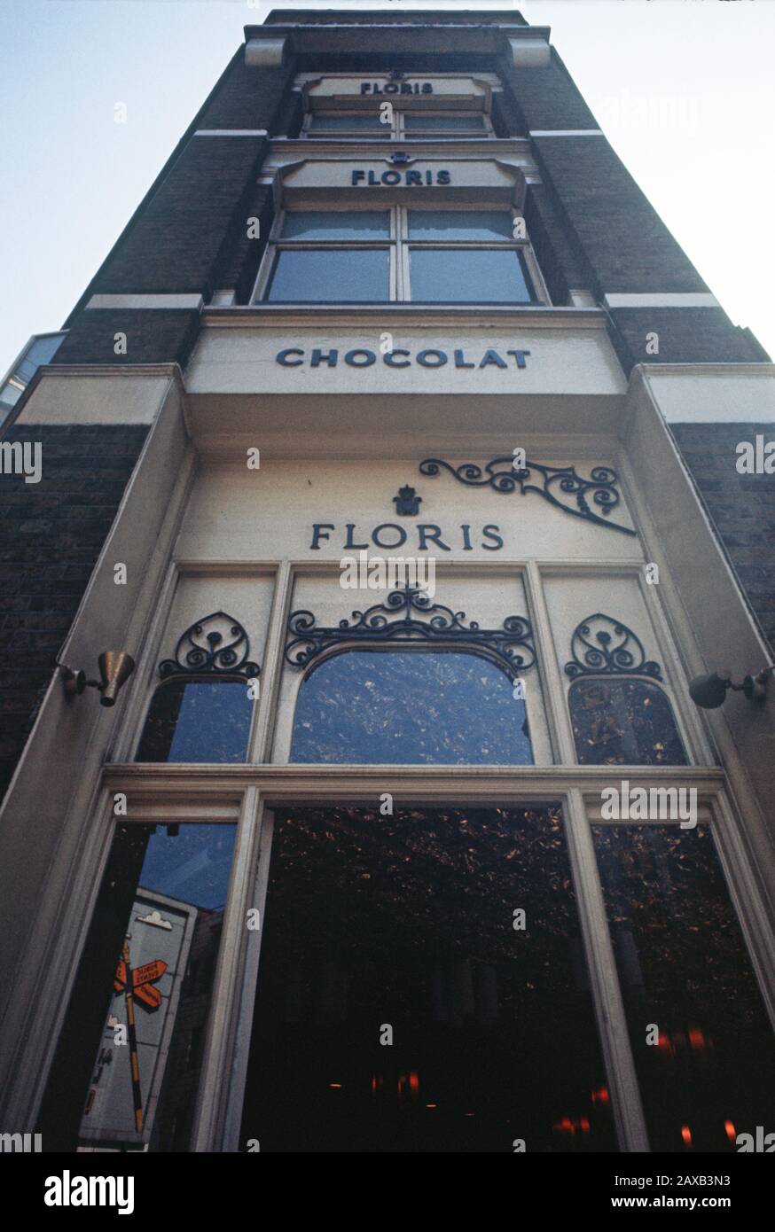 Floris Chocolate, Brewer Street, 1970s Soho, London Stock Photo - Alamy