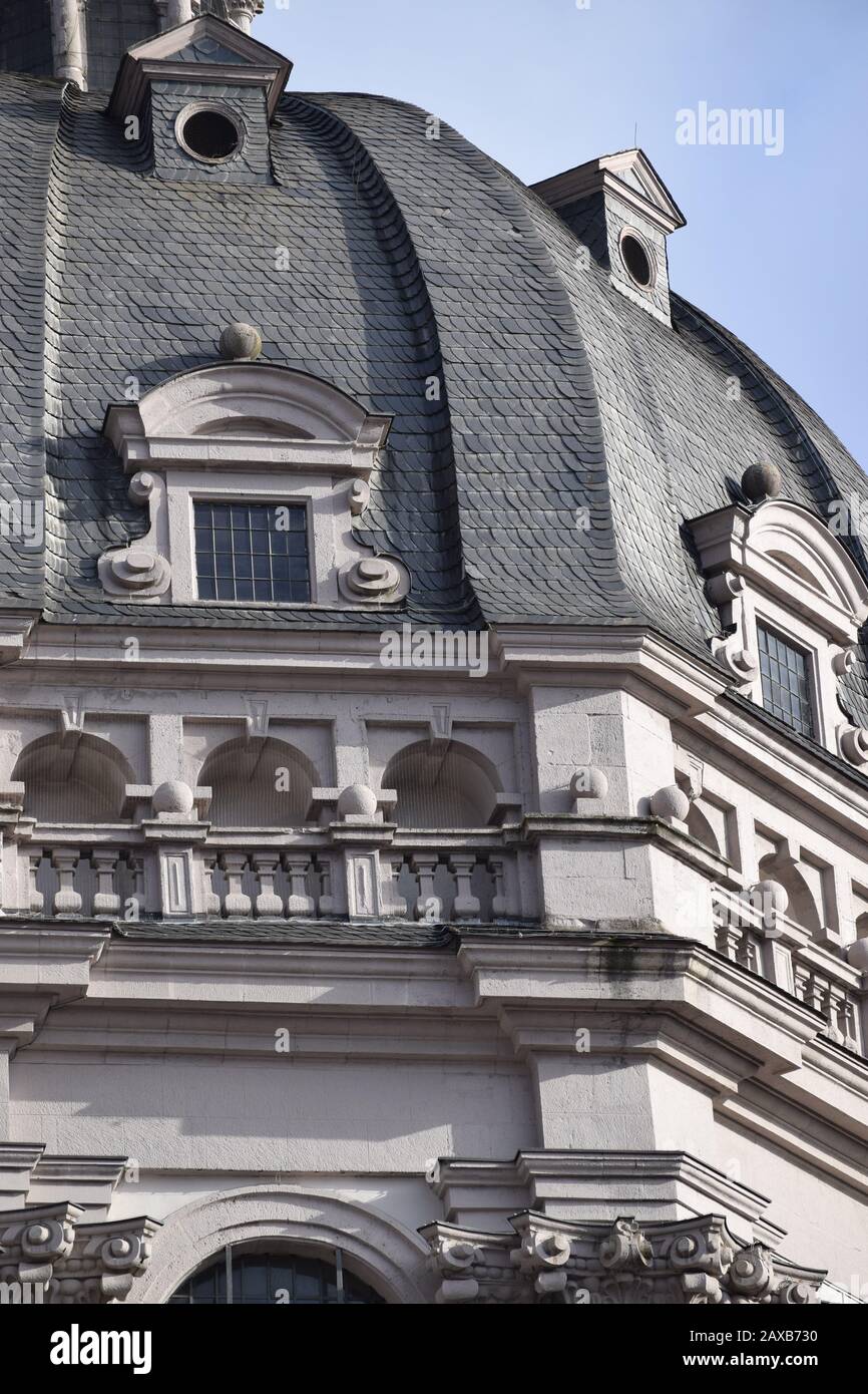Slate roof on the Dome of a Cathedral Stock Photo - Alamy