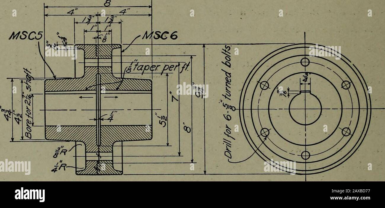 Machine drawing; a practical guide to the standard methods of graphical ...