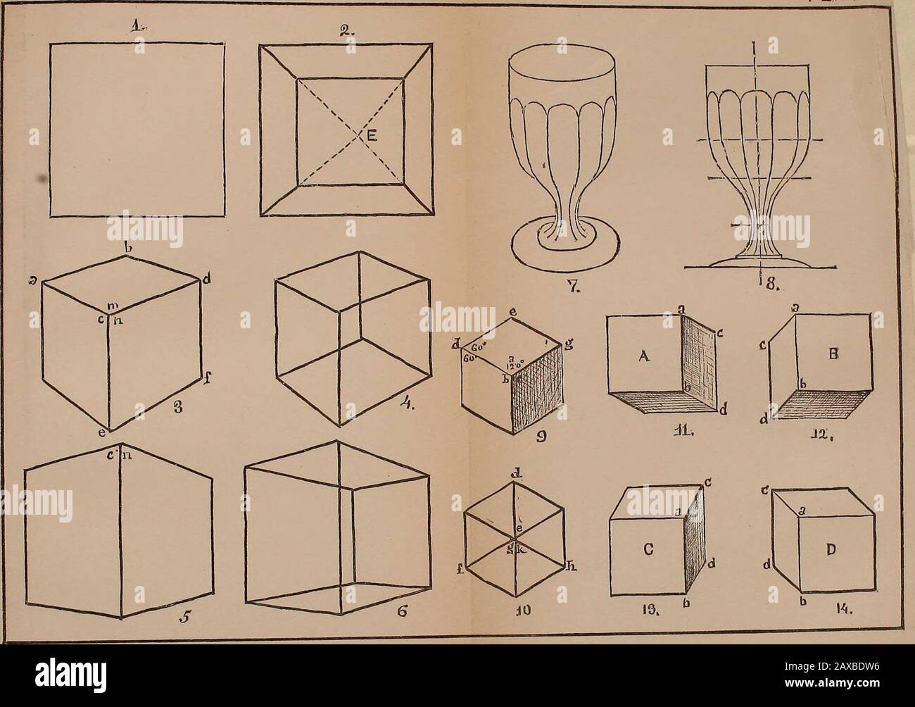 Elements of plane and solid free-hand geometrical drawing, with ...