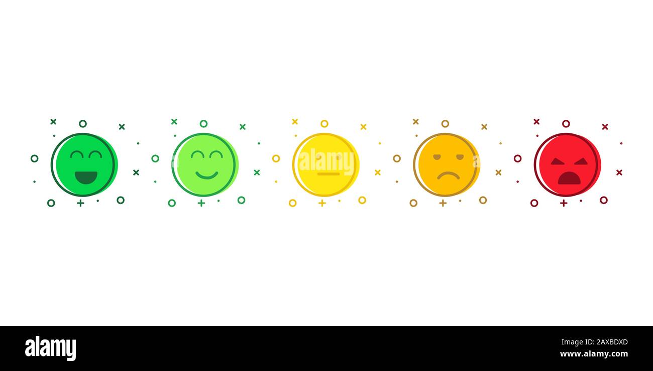 Emoji emoticon smiley vector set hi-res stock photography and images ...