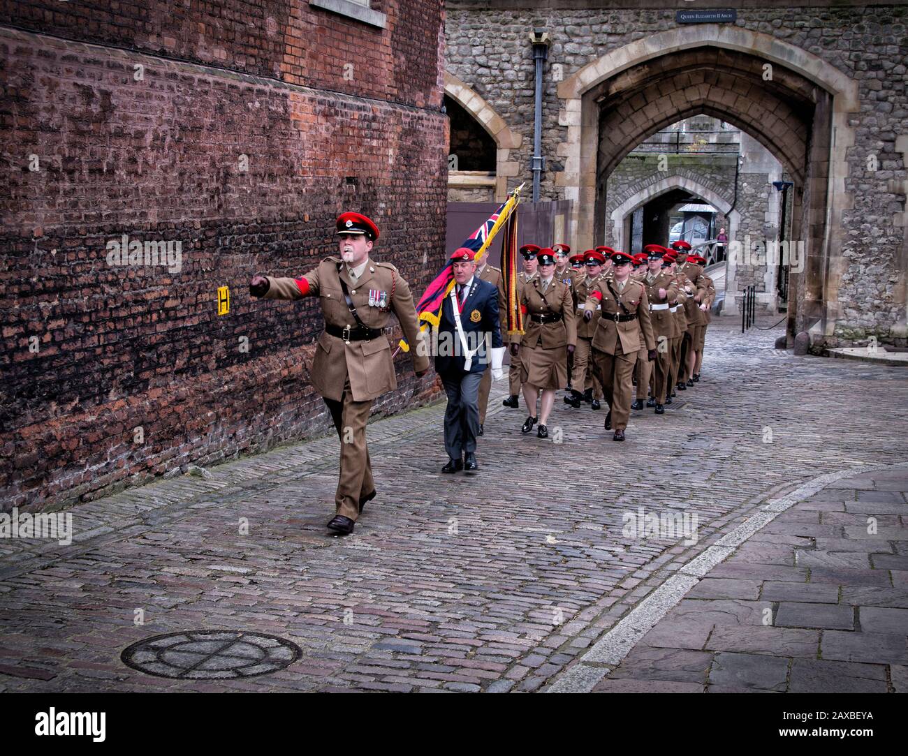 Police marching hi-res stock photography and images - Alamy