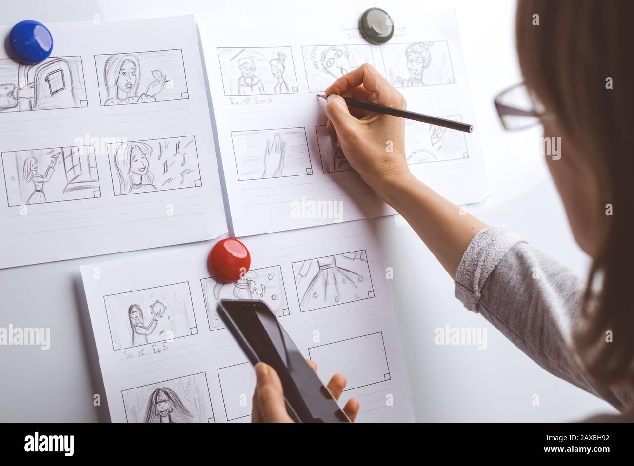 Storyboard notebook hi-res stock photography and images - Alamy