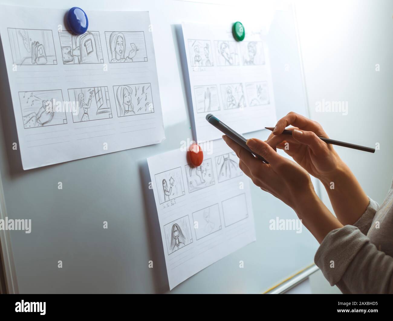 Storyboard notebook hi-res stock photography and images - Alamy