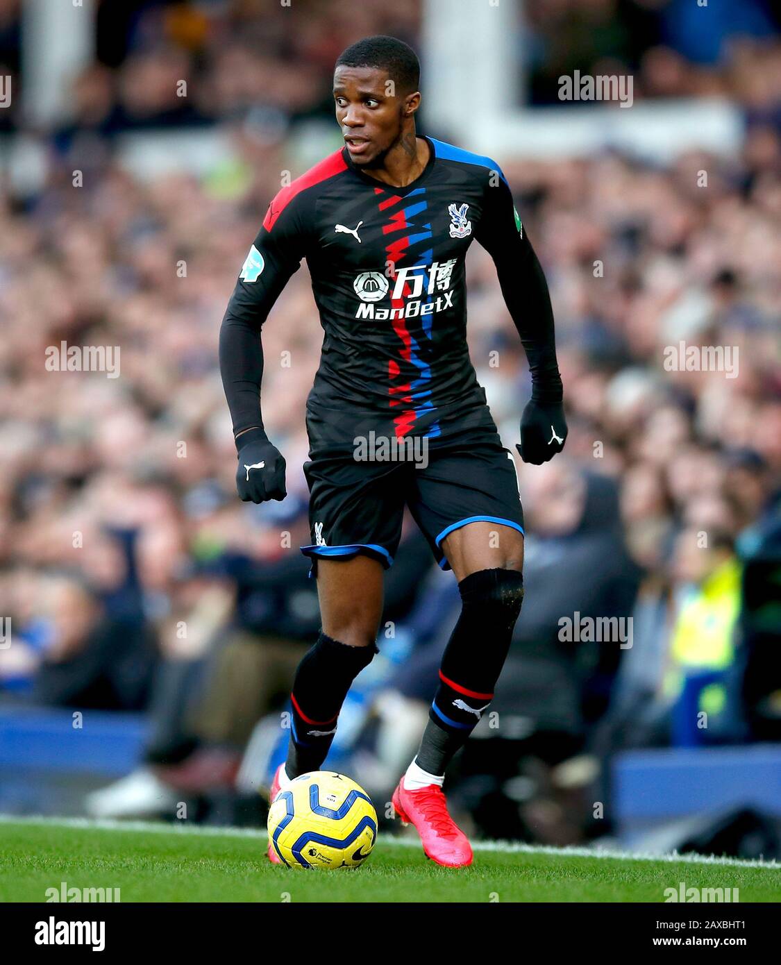 Crystal Palace's Wilfried Zaha in action during the Premier League ...