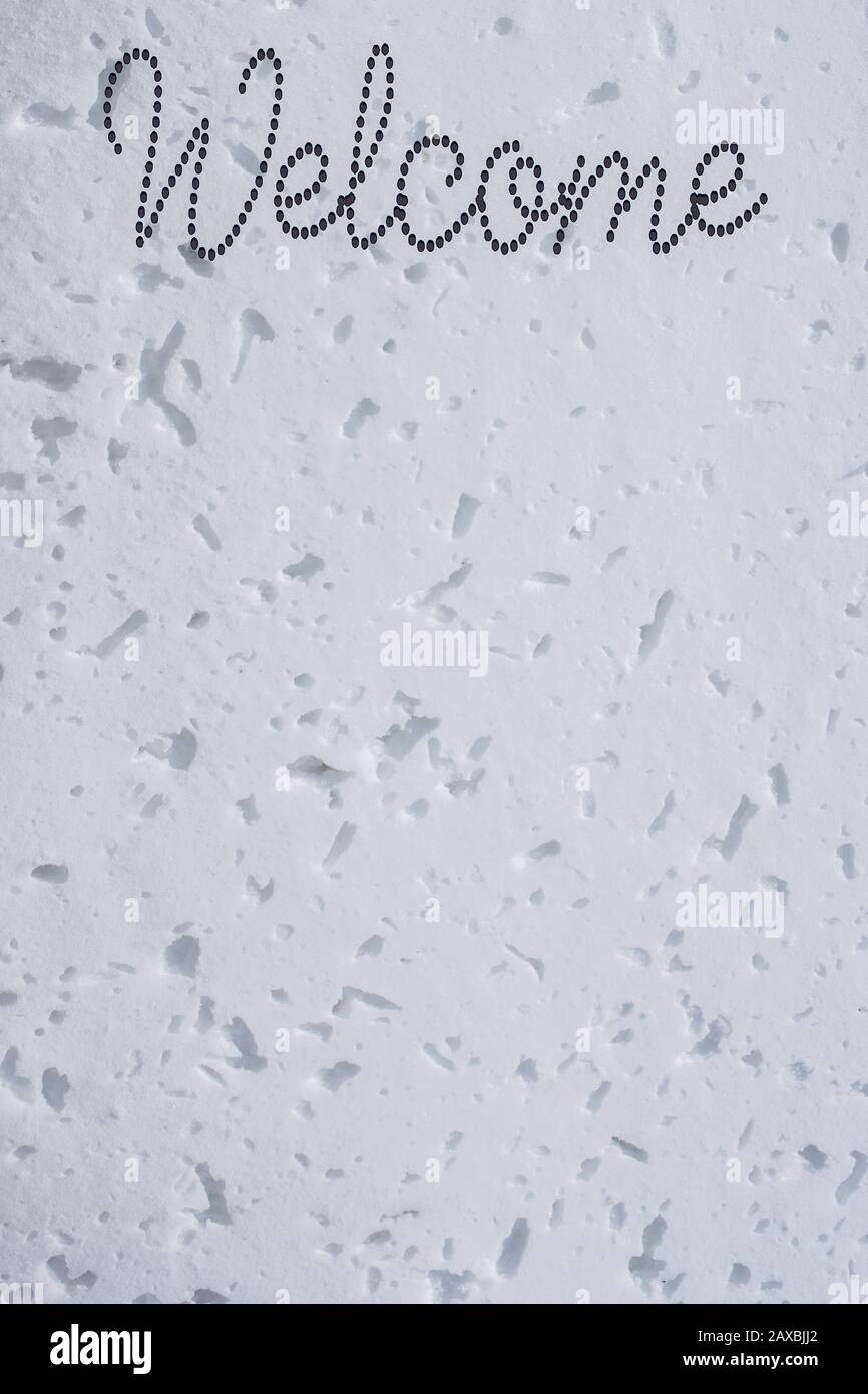 Welcome text wording on a background for business concept Stock Photo ...