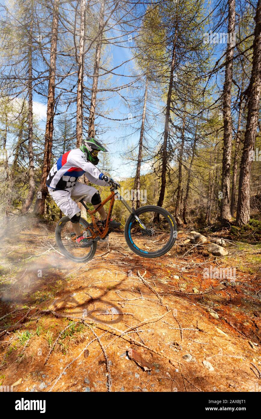 MTB excursion between the fields Stock Photo - Alamy