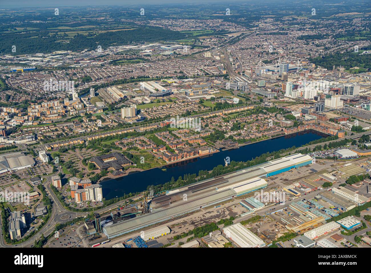 Central square cardiff aerial hi-res stock photography and images - Alamy